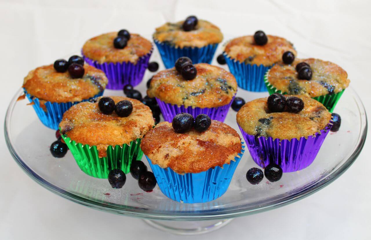 White Chocolate Blueberry-Muff-Crumble - Sparkle Ellie