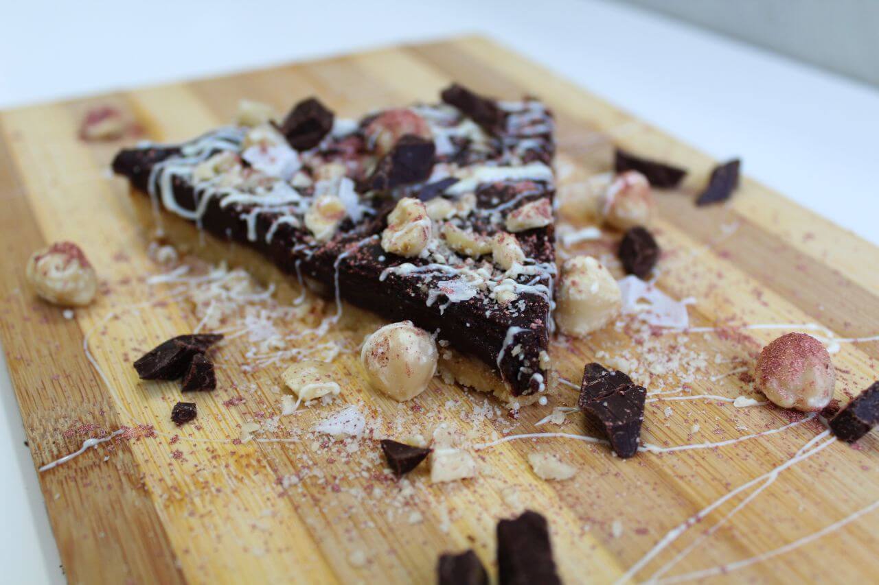 Hazelnut Dark Chocolate and Salt Flake Tart - Sparkle Ellie